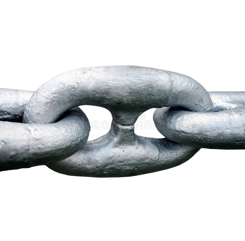 Close Up of Large Steel Ships Anchor Chain Stock Image - Image of chain ...