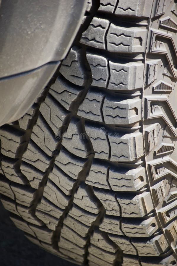 Close Up of the Large Tire. Stock Image - Image of heavy, rough: 257071827
