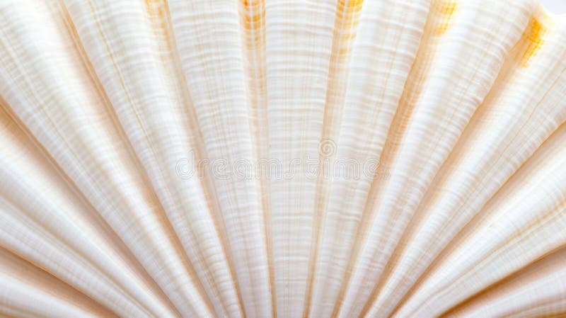 A Close Up of a Large White Shell with Yellow Spots, AI Stock Photo ...