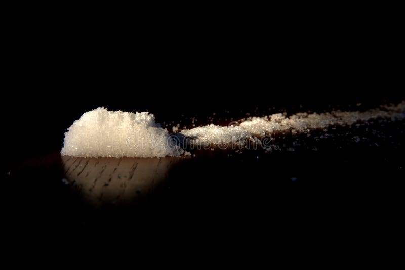 Larger Salt Pile on a Table Stock Photo - Image of kitchen, experiment ...