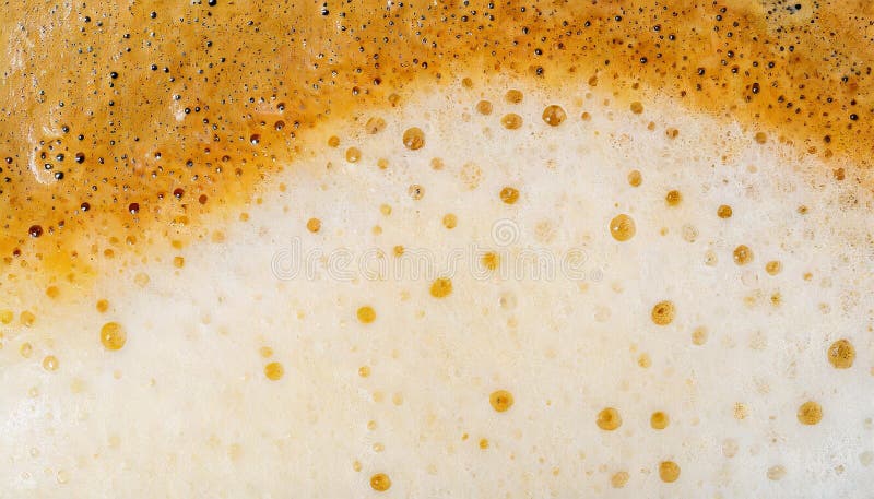Close Up of Latte Coffee Foam Texture Stock Illustration - Illustration ...