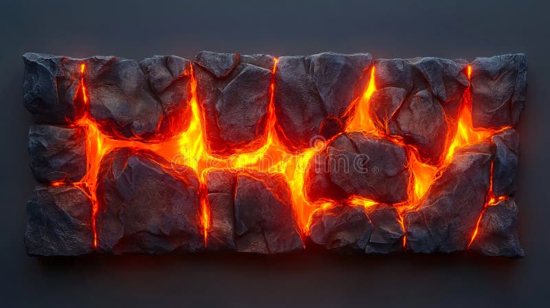 A Close Up of Lava Flowing Out of a Rock Wall Stock Image - Image of ...