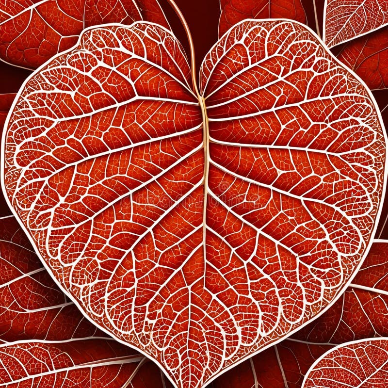 Close Up of Leaf, Complex and Stylized Leaf. Brown Leaf in Autumn Close ...