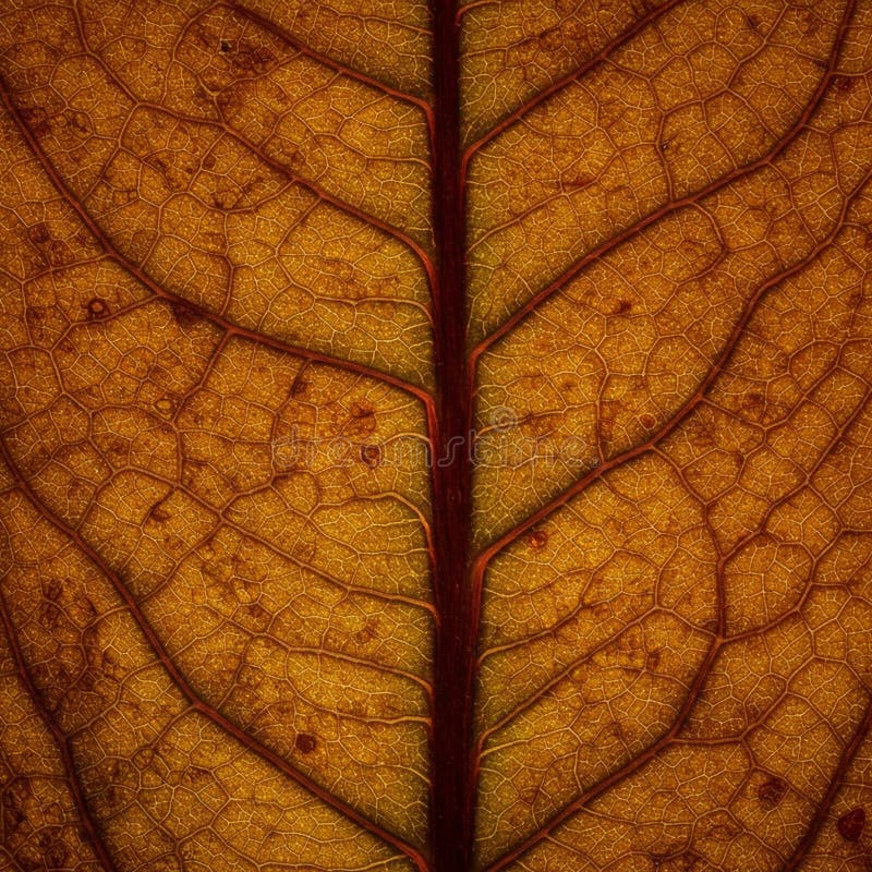 A Close-up of a Leaf Showing Intricate Vein Patterns. the Veins are a ...