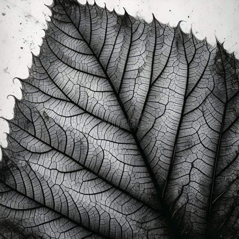 A Close Up of a Leaf with the Word, a Drawing of a Leaf Stock ...