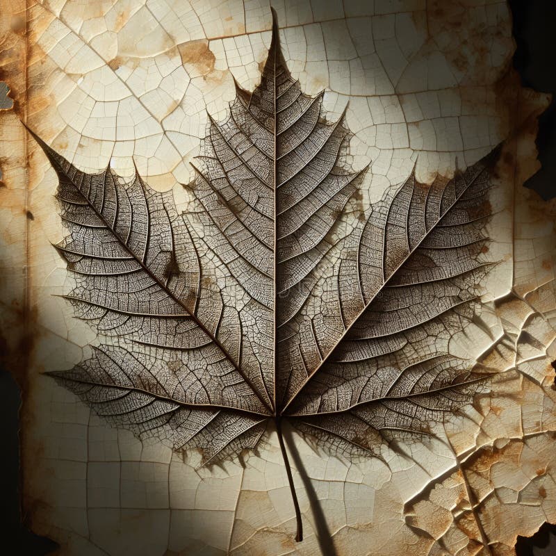 A Close Up of a Leaf with the Word, a Drawing of a Leaf Stock ...