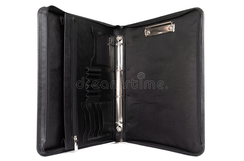 Close-up of a Leather Expensive Document Folder Stock Photo - Image of ...