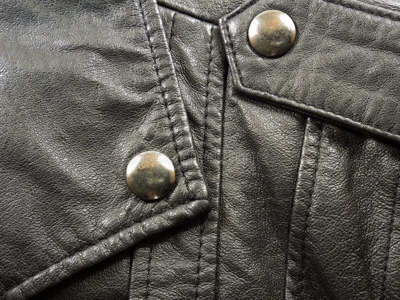 Close up leather jacket stock photo. Image of leather - 62955006