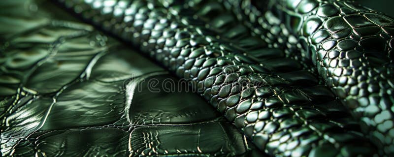 A Close-up of Leather with a Lizard Skin Pattern, Featuring Small ...