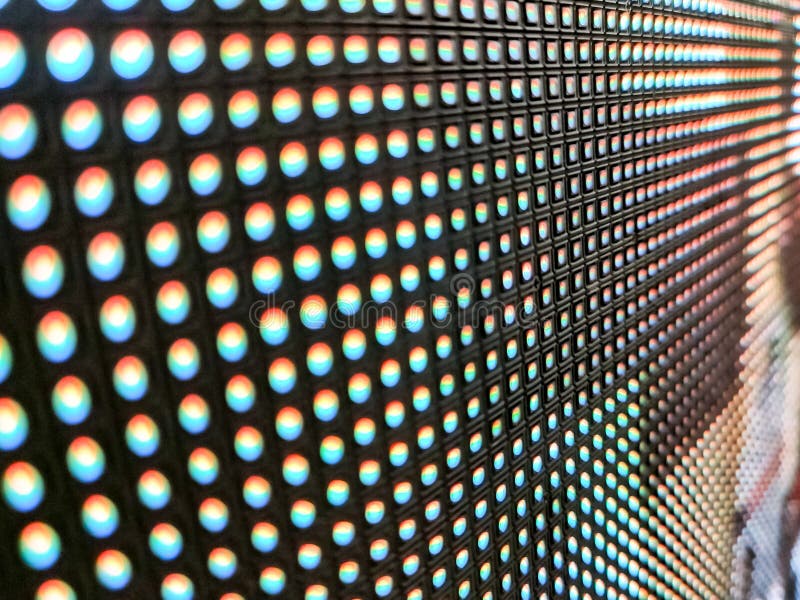 Close-up of an LED Display Panel Stock Image - Image of mobile ...