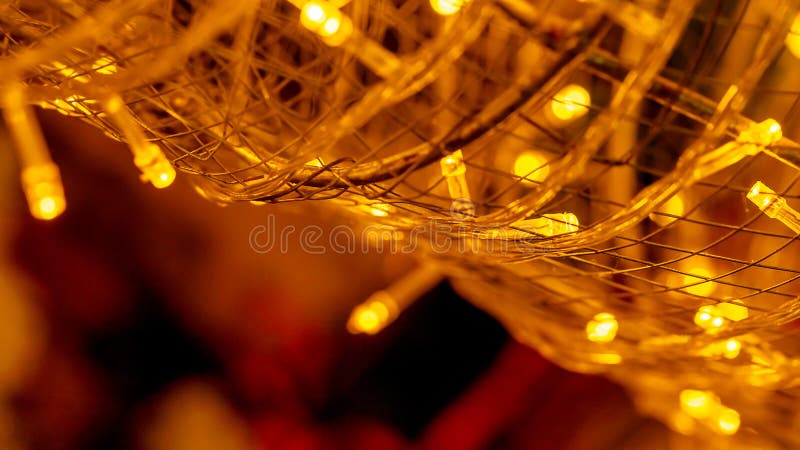 Close Up LED Light-emitting Diode on the Wire Macro Photography Stock ...
