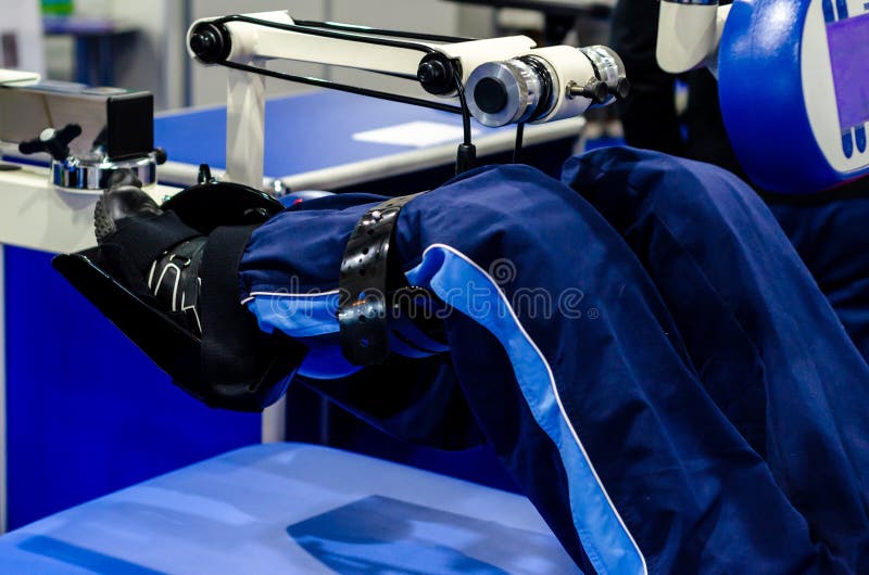 Close-up of Leg Rehabilitation Simulator Stock Image - Image of ...