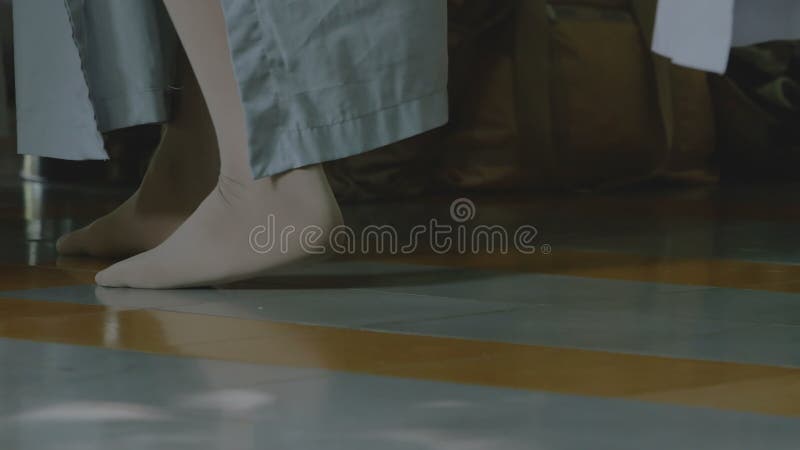 Close-up of legs of monks stock video. Video of detail - 88779659
