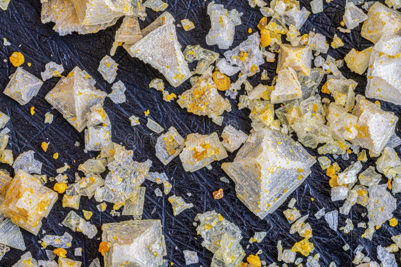 Close-up of Lemon Salt Crystals Stock Image - Image of organic, kitchen ...