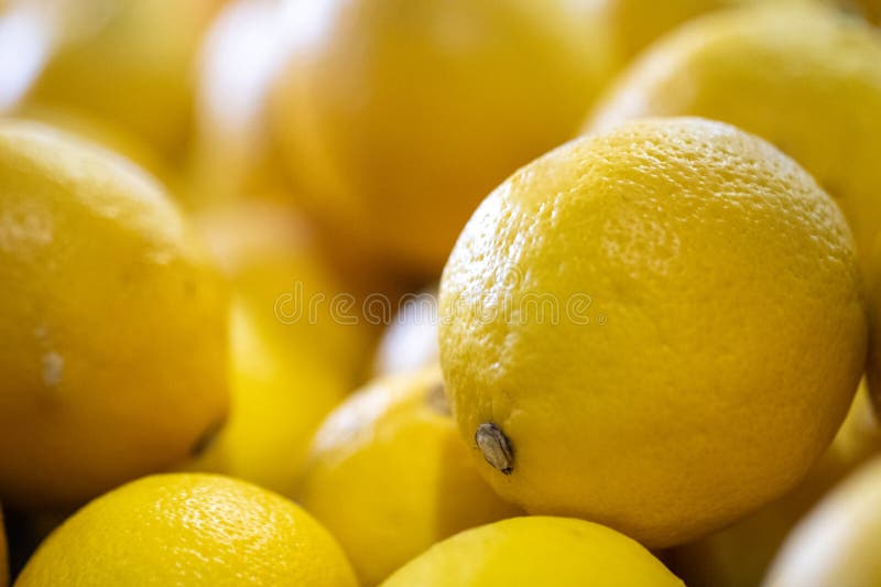 Close up of Lemons stock image. Image of farmed, ingredients - 384543619