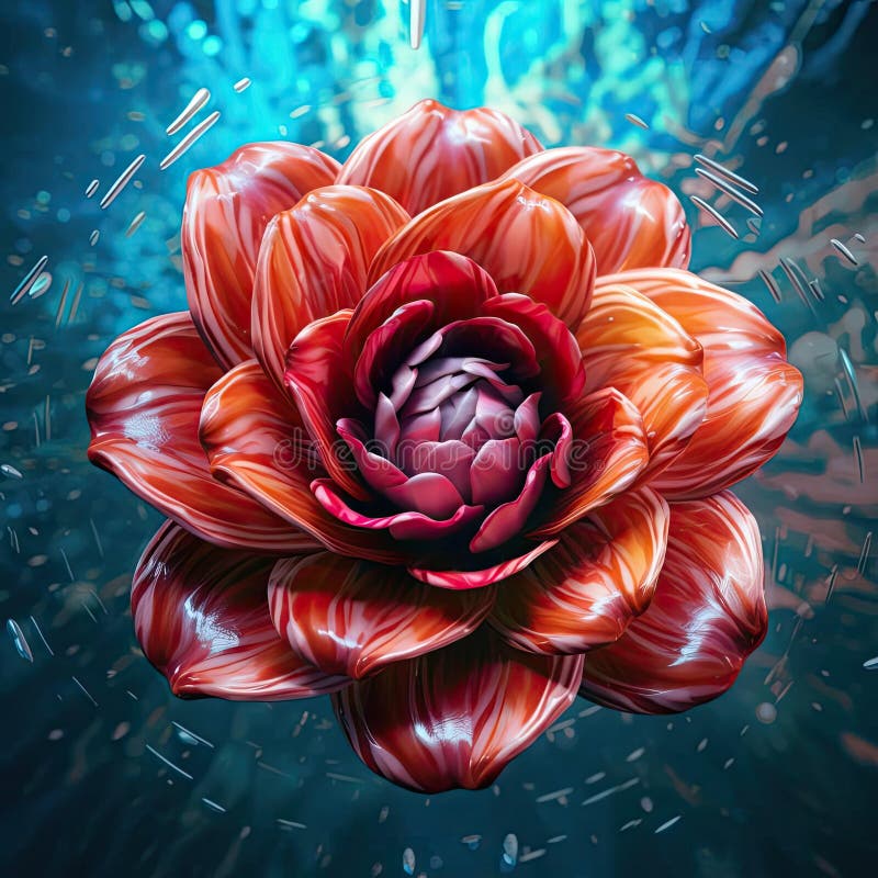 A Close-up of a Lens Distortion Effect Creating a Warped and Surreal ...