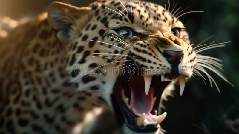 Close Up Leopard Head Stock Illustrations – 257 Close Up Leopard Head ...