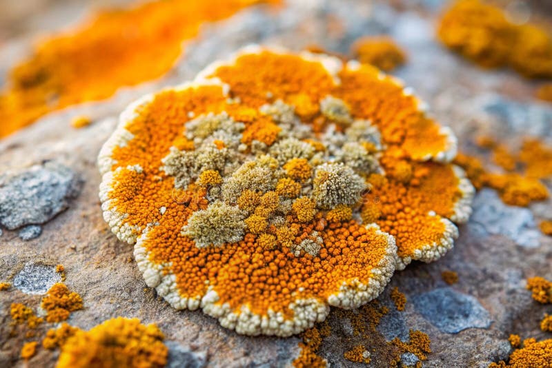 Lichen on Natural Stone.top View.Texture,background Stock Illustration ...