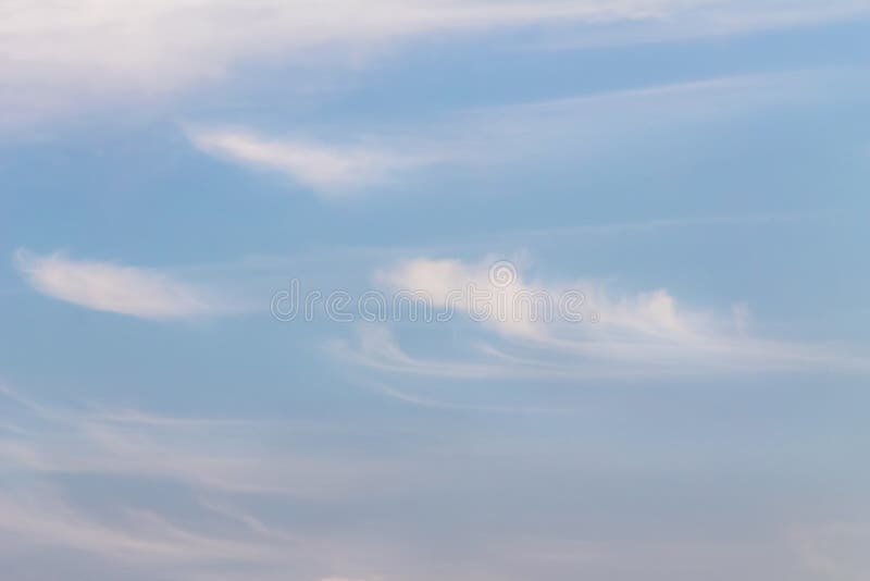 Light Blue Sky and Line Clouds Natural Patterns with Breeze for ...