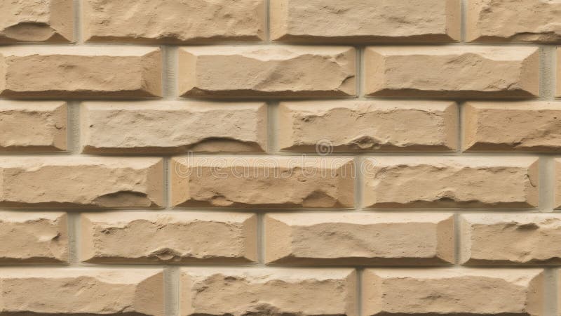 Close-Up of Light Brown Sandstone Wall Cladding, Textured Brick Blocks ...