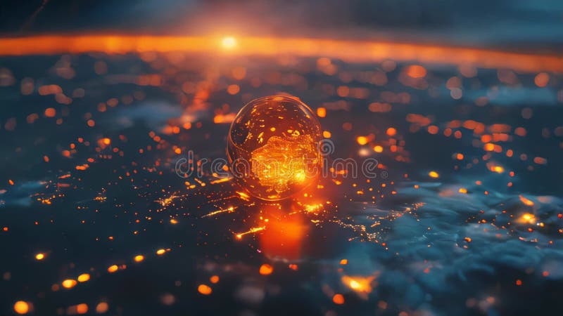 Close Up of Light Bulb on Surface Stock Video - Video of metallic ...