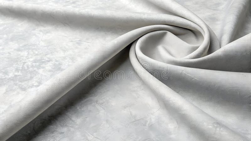 Close Up of Light Gray Fabric with Soft Folds and Subtle Texture ...