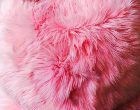 Close-up of Light Pink Soft Fur Surface Stock Illustration ...