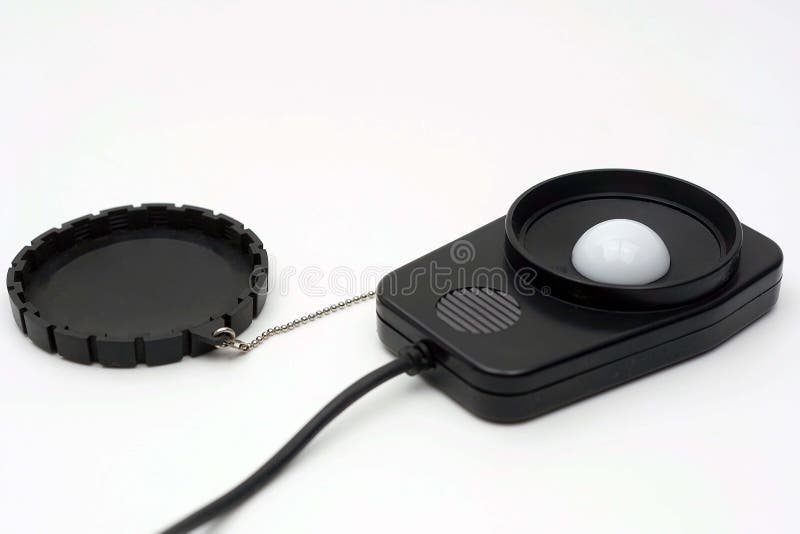 Close Up a Light Probe of a LUX Meter Stock Image - Image of ...