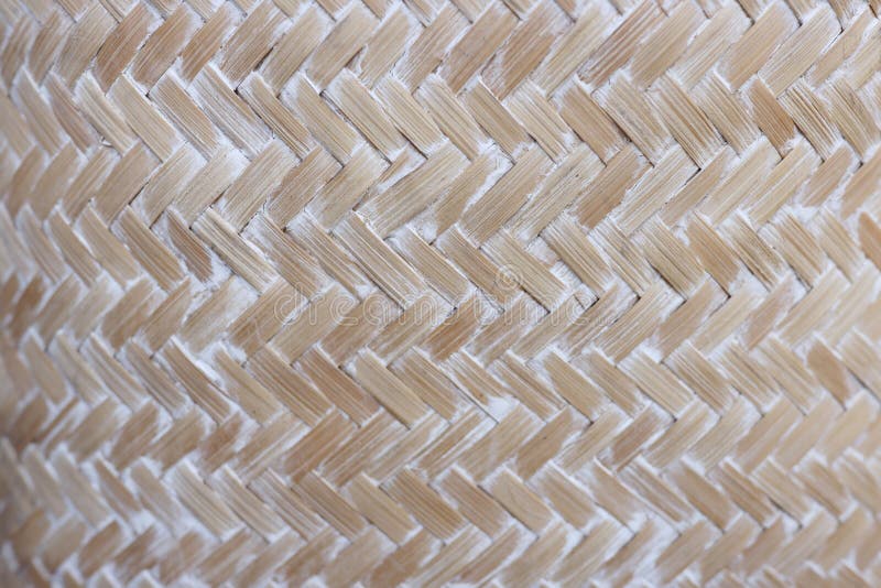 Close-up of a Light Woven Wicker Pattern, Intricate Details and Texture ...