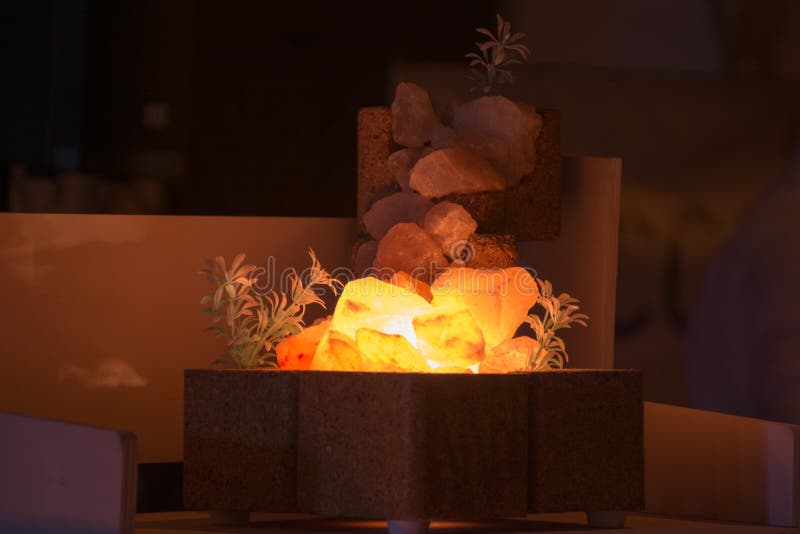 Close Up of Lighted Salt Blocks Stock Photo - Image of fresh, color ...