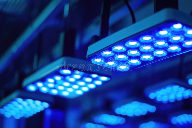 Close-up of Lighting Fixtures in a Room with Various Light Sources and ...