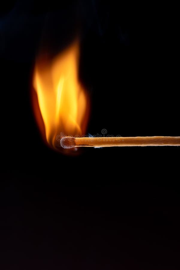 Lightning Matchstick in Dark Stock Image - Image of light, lightning ...