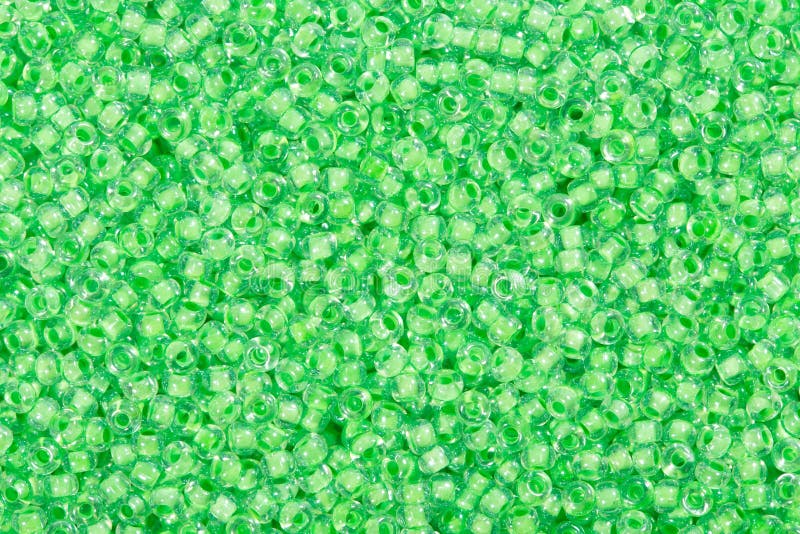 Lime Green Background Seed Beads. Stock Photo - Image of craft, colored ...