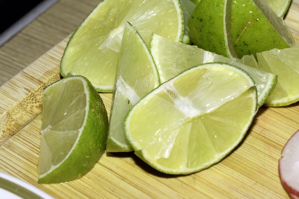 Close Up of Lime Slice and Segments Fruit Juicy Stock Image - Image of ...