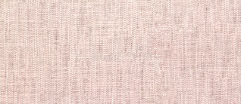 Close-up of Linen Fabric Texture in Nice Pink Color Stock Photo - Image ...