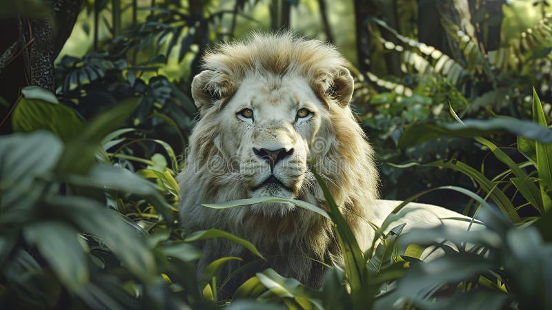 Close Up of a Lion in the Jungle, Portrait of a Lion, Lion in the ...