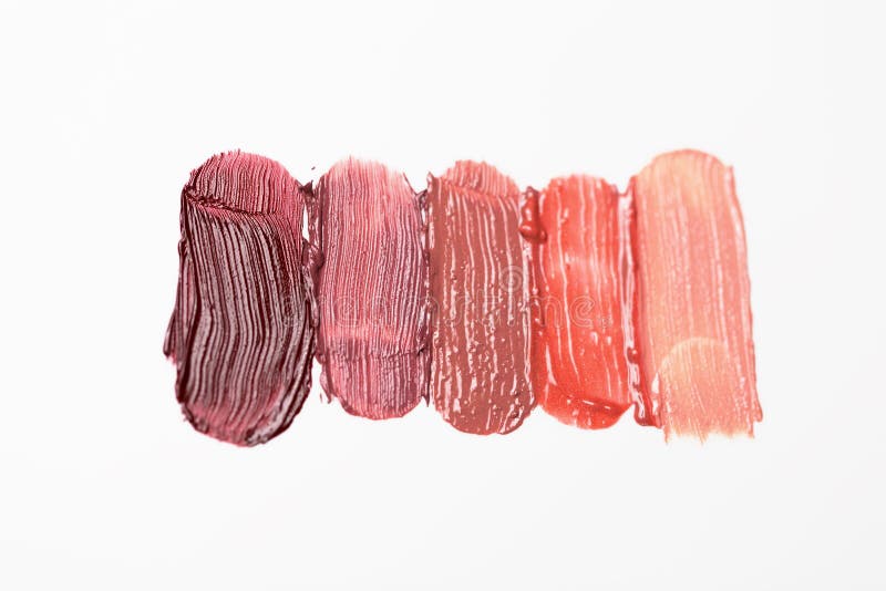 Close Up of Lipstick Smear Sample Stock Image - Image of smudged ...