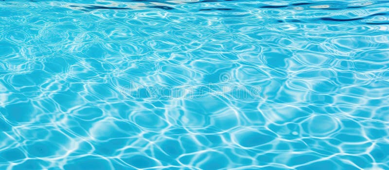 Close Up of the Liquid Azure Water in a Swimming Pool Stock Photo ...