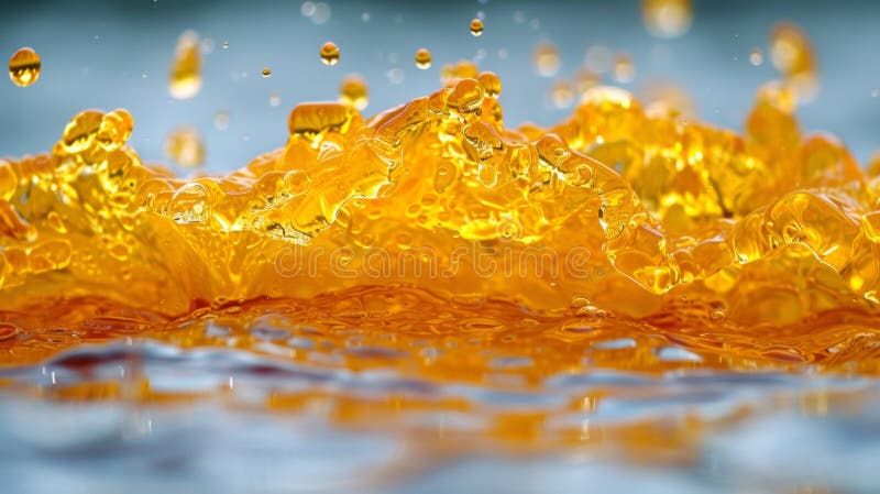 A Close Up of a Liquid that is Being Poured into the Water, AI Stock ...