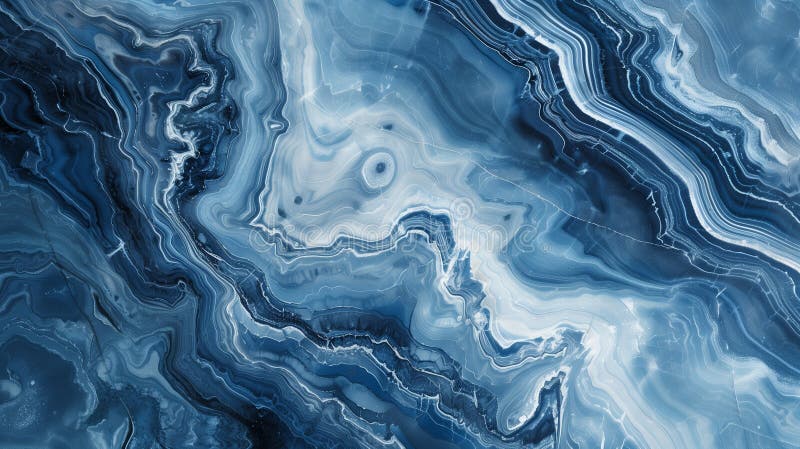 Close Up of Liquid Blue Marble Texture Stock Image - Image of wallpaper ...