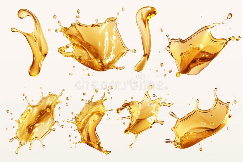 Close-up of Liquid Splashes Stacking Up on Top of Each Other, Creating ...