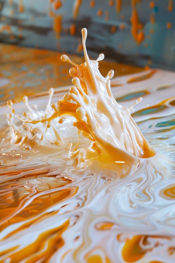 A Close Up of a Liquid Splashing on a Table Stock Photo - Image of ...