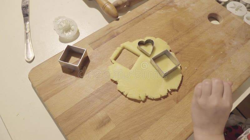 Close Up of a Little Girl`s Hands Making Biscuits Stock Video - Video of charming, girl: 187374071