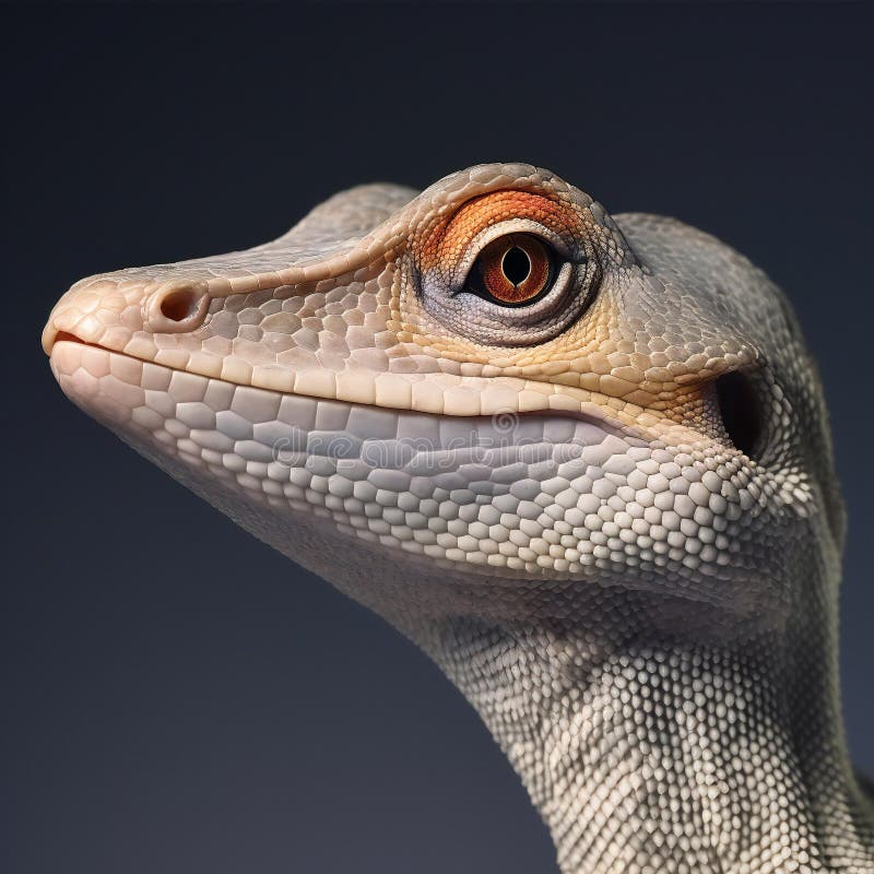 Close-up of a Lizard on a Dark Background, Studio Photography Stock ...