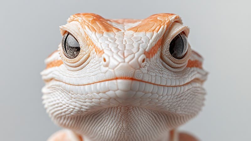 Close-up of a Lizard S Face Stock Illustration - Illustration of animal ...