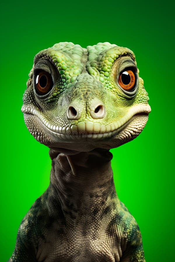 Close Up of Lizard on Tree Branch with Dark Background. Generative AI ...