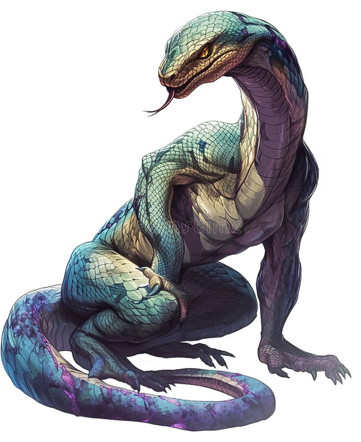 A Close Up of a Lizard Sitting on a White Surface Stock Illustration ...