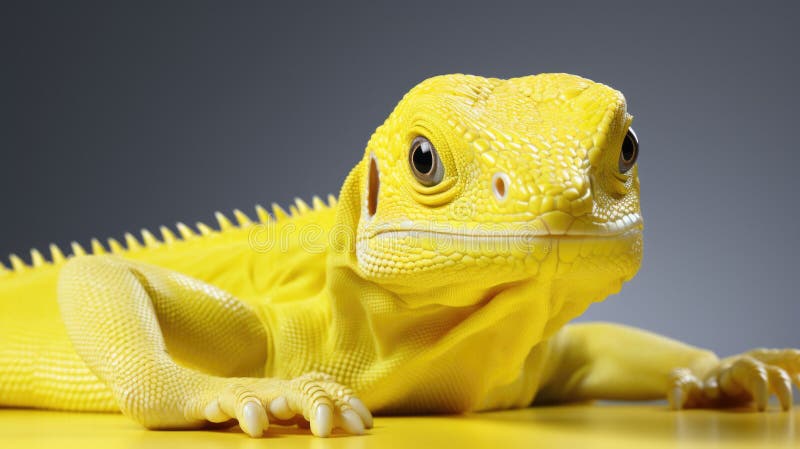 A Close Up of a Lizard on a Table. Generative AI Image. Stock ...