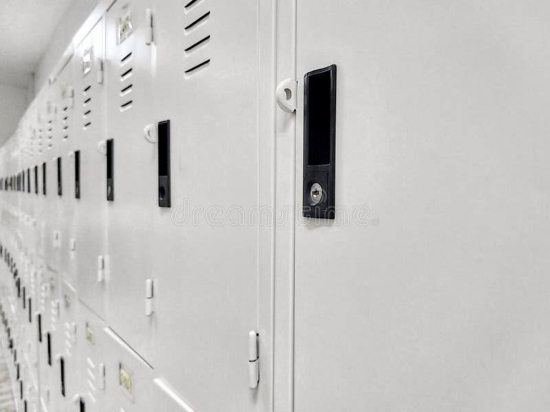 Close up locker room stock photo. Image of storage, bench - 149623052