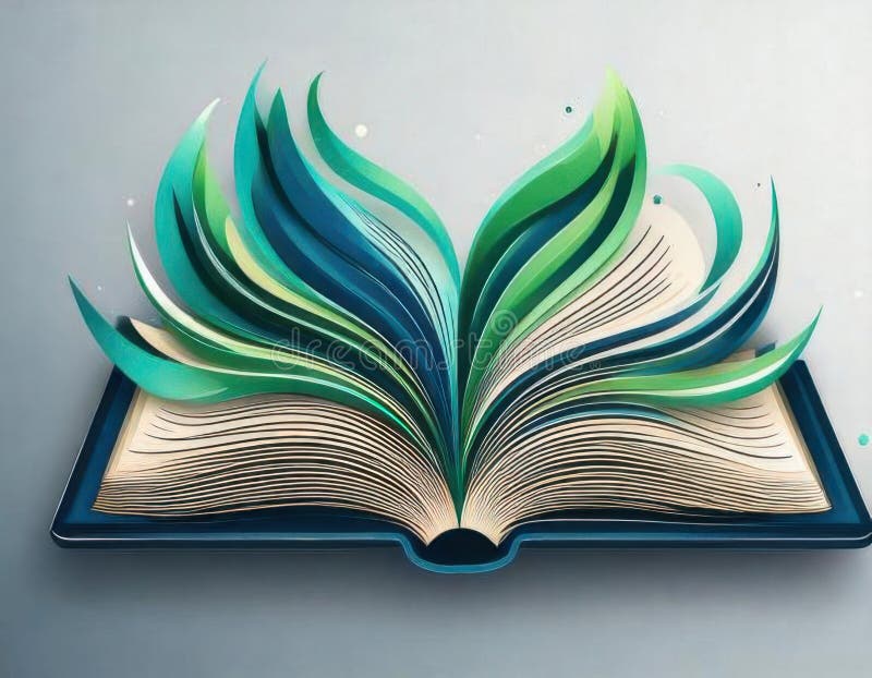 Close Up of a Logo of a Book Stock Illustration - Illustration of ...